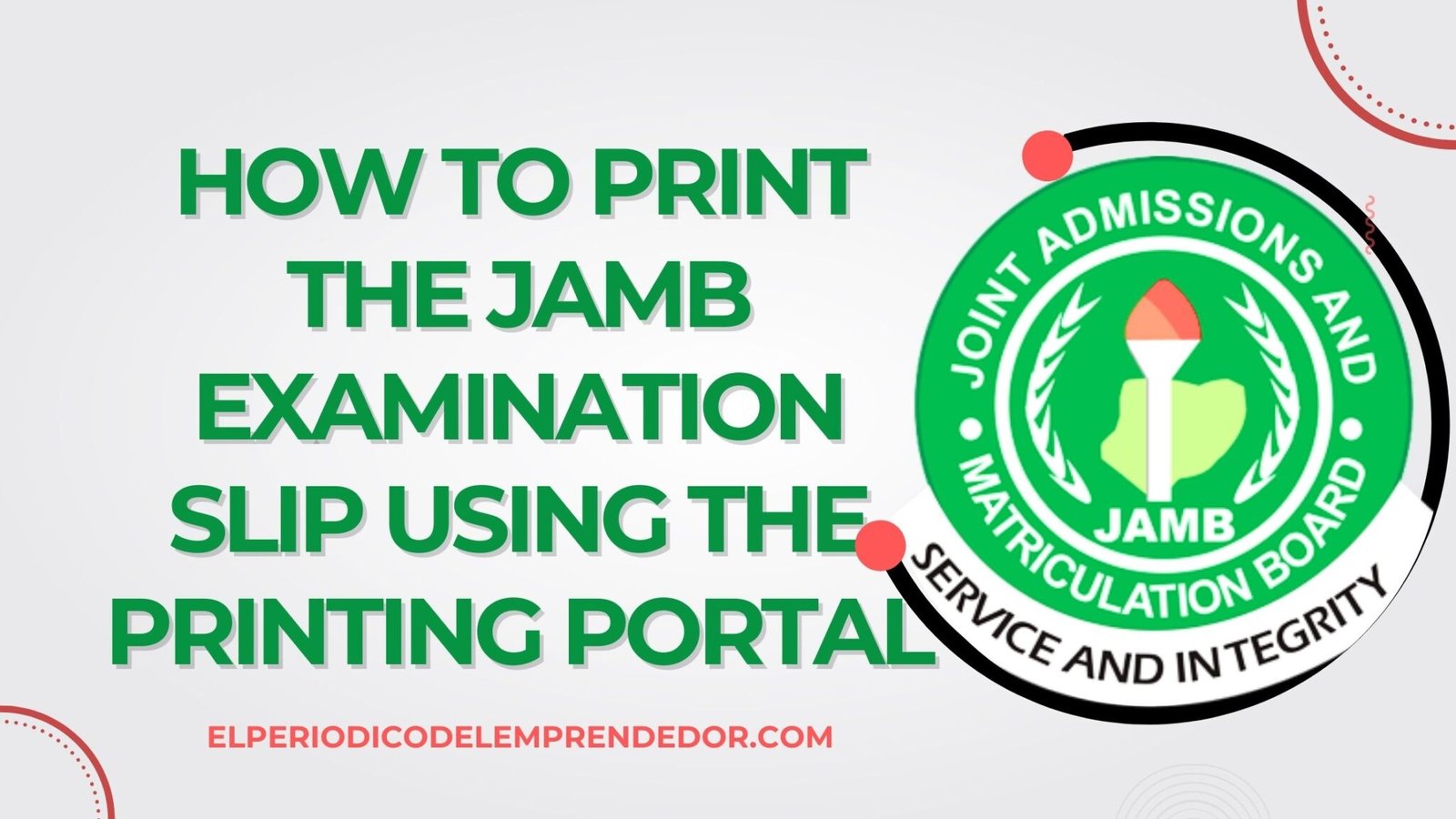 Jamb Examination Slip Printing Portal 2025